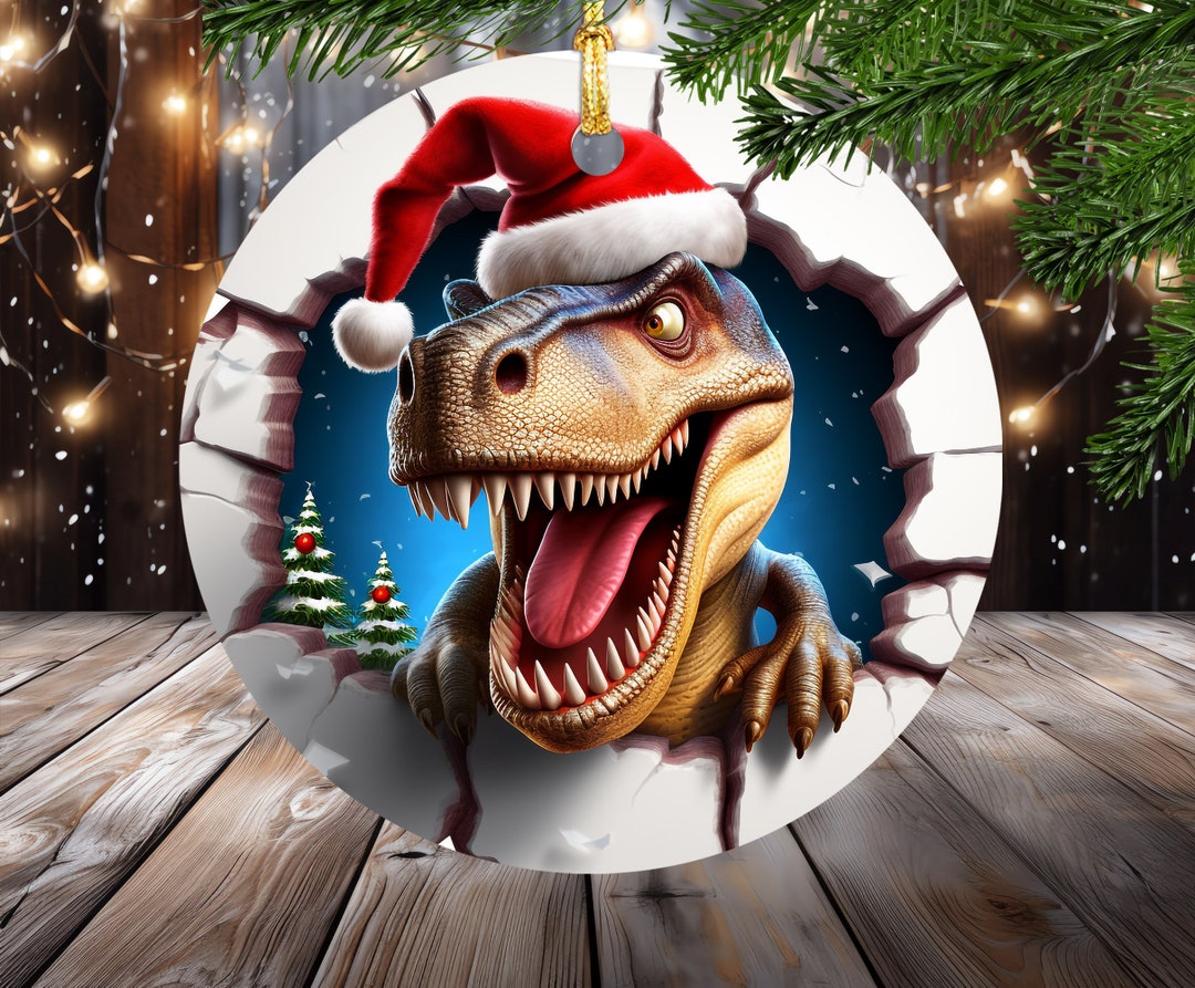 3D Christmas Break Through Ornament Sublimation PNG 3D - Etsy