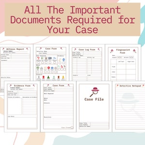 Detective Dramatic Play Set - Digital Download - Pretend Play, Role ...