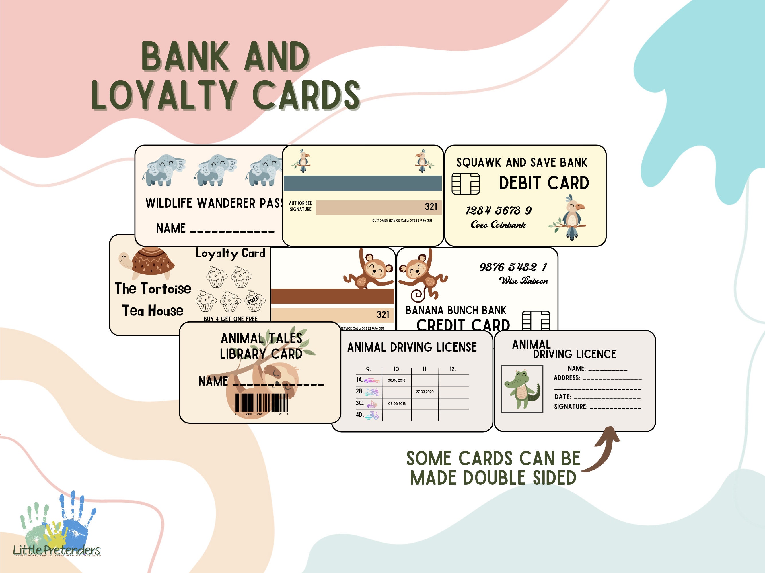Printable Play Money Animal Currency - Dollars, Pounds, Euros ...