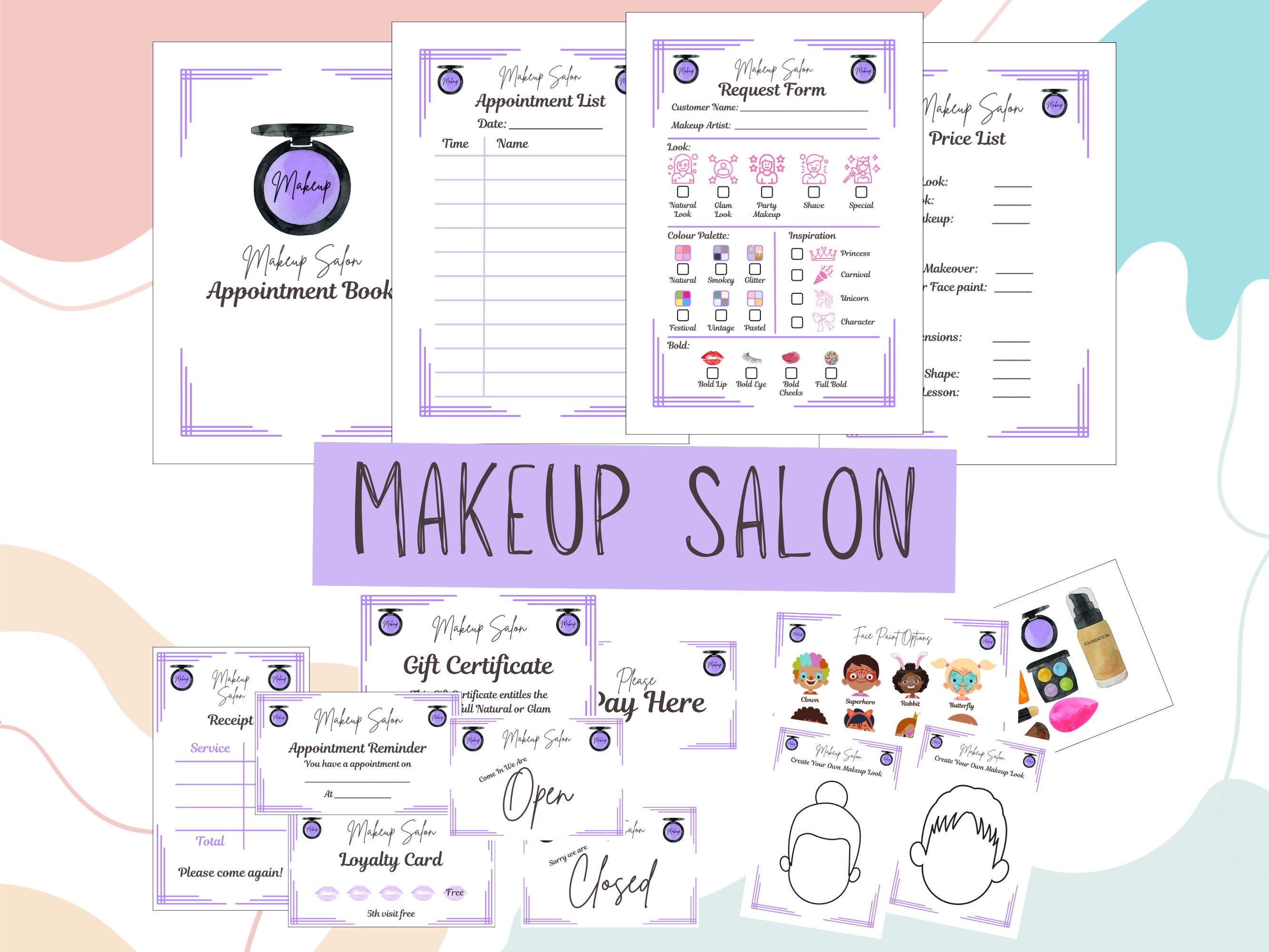 Beauty Salon Bundle - 3x Dramatic Play Sets - Makeup, Hair and Nail ...
