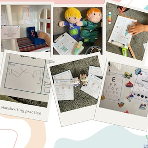 Hospital Dramatic Play Set - Role Play Printable, Kids Pretend Play ...