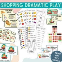 Grocery Store Dramatic Play Printables: Supermarket Pretend Play (PDF ...