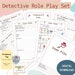 Detective Dramatic Play Set Digital Download Pretend Play, Role Play ...