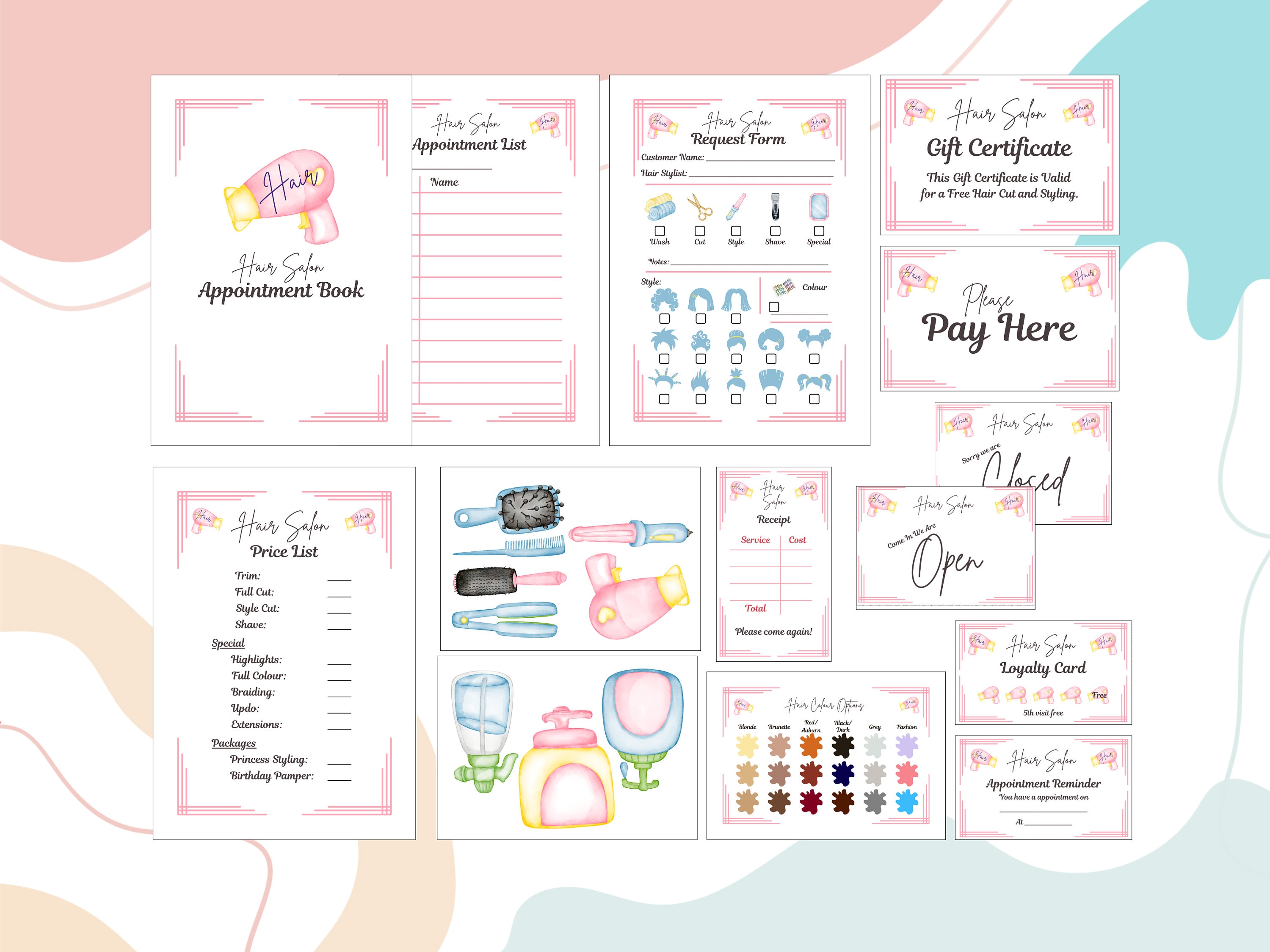 Hair Salon Dramatic Role Play Set - Childrens Digital Pretend Beauty ...