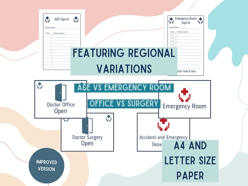 Hospital Dramatic Play Set - Role Play Printable, Kids Pretend Play ...