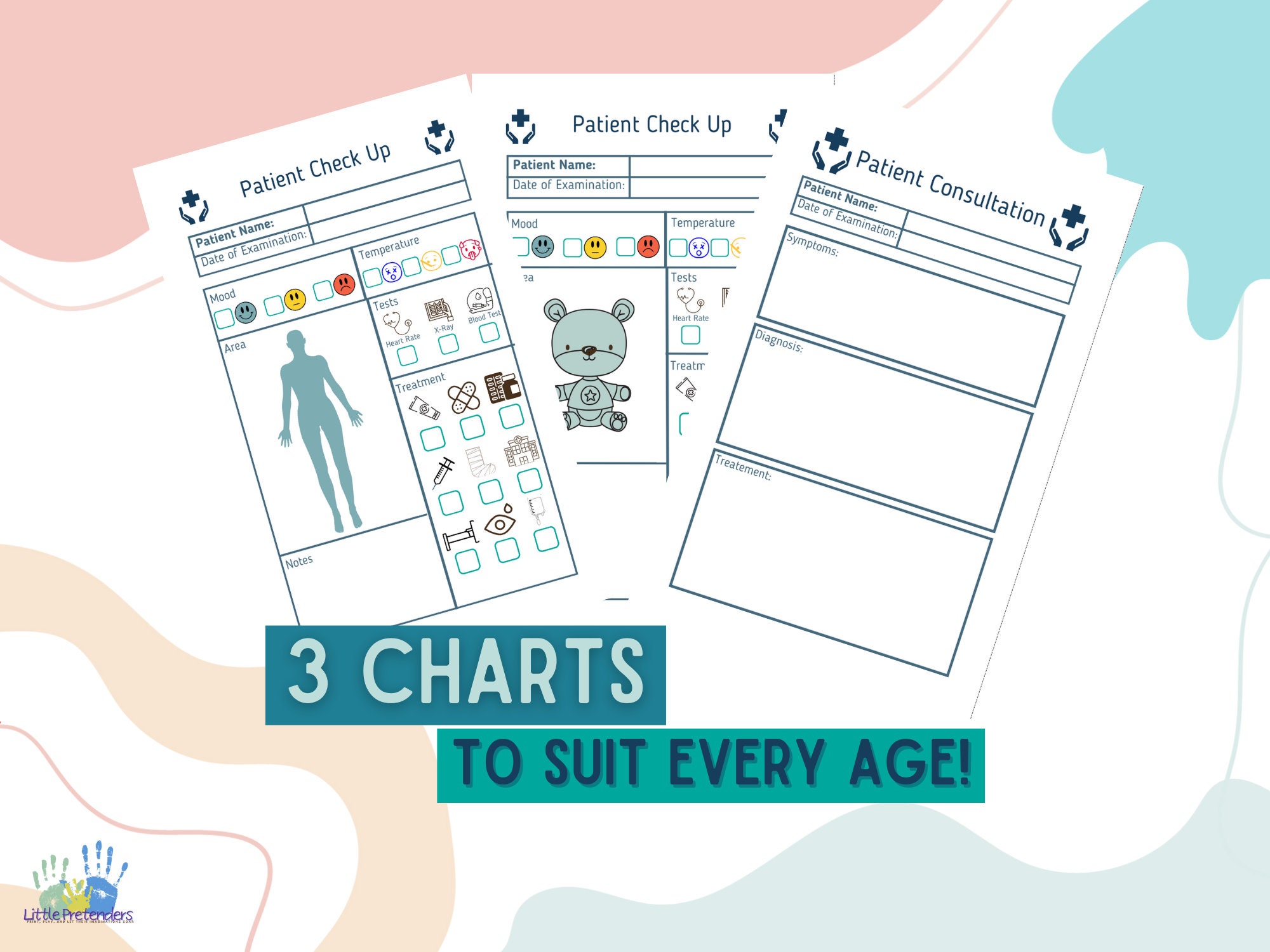Doctors Consultation Forms for Dramatic Play Role Play Printable Props ...
