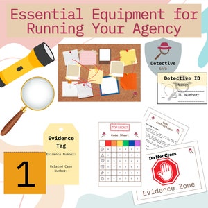 Detective Dramatic Play Set - Digital Download - Pretend Play, Role ...