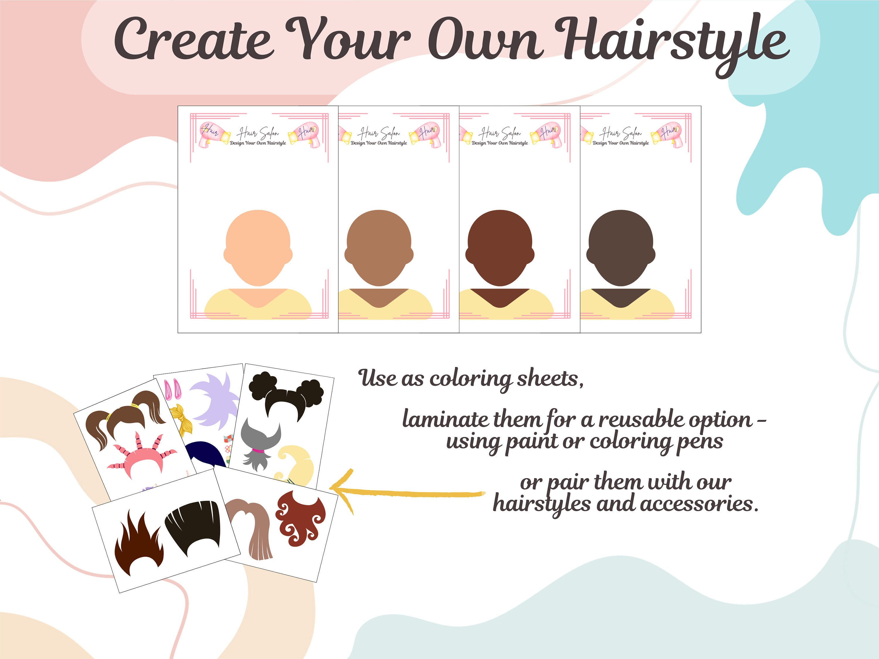 Hair Salon Dramatic Role Play Set - Childrens Digital Pretend Beauty ...