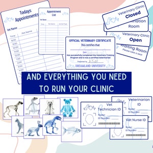 Vet Dramatic Play Printable, Kids Animal Hospital Role Play, Preschool ...