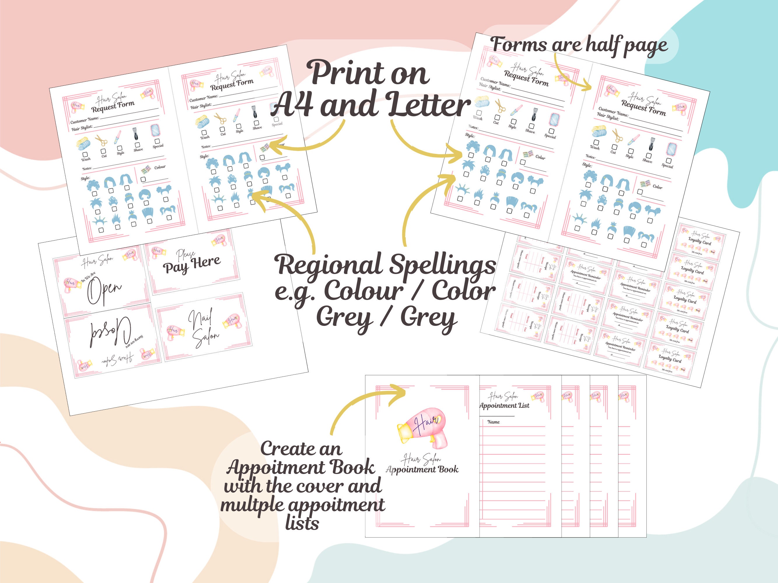 Hair Salon Dramatic Role Play Set - Childrens Digital Pretend Beauty ...