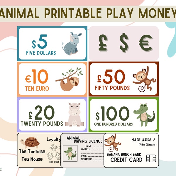 Play Money - Etsy