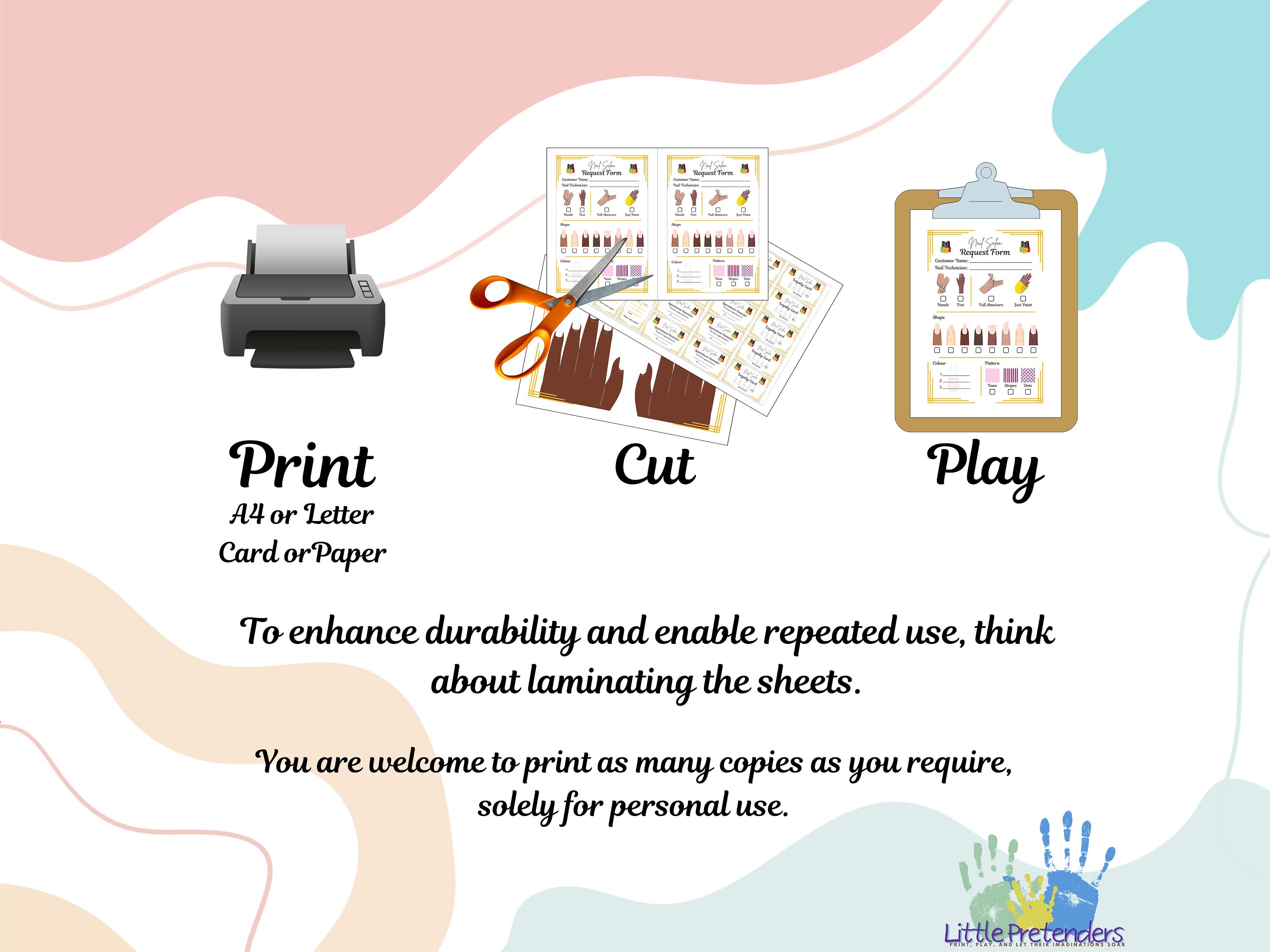 Nail Salon Dramatic Role Play Set for Kids - Beauty and Manicure Salon ...