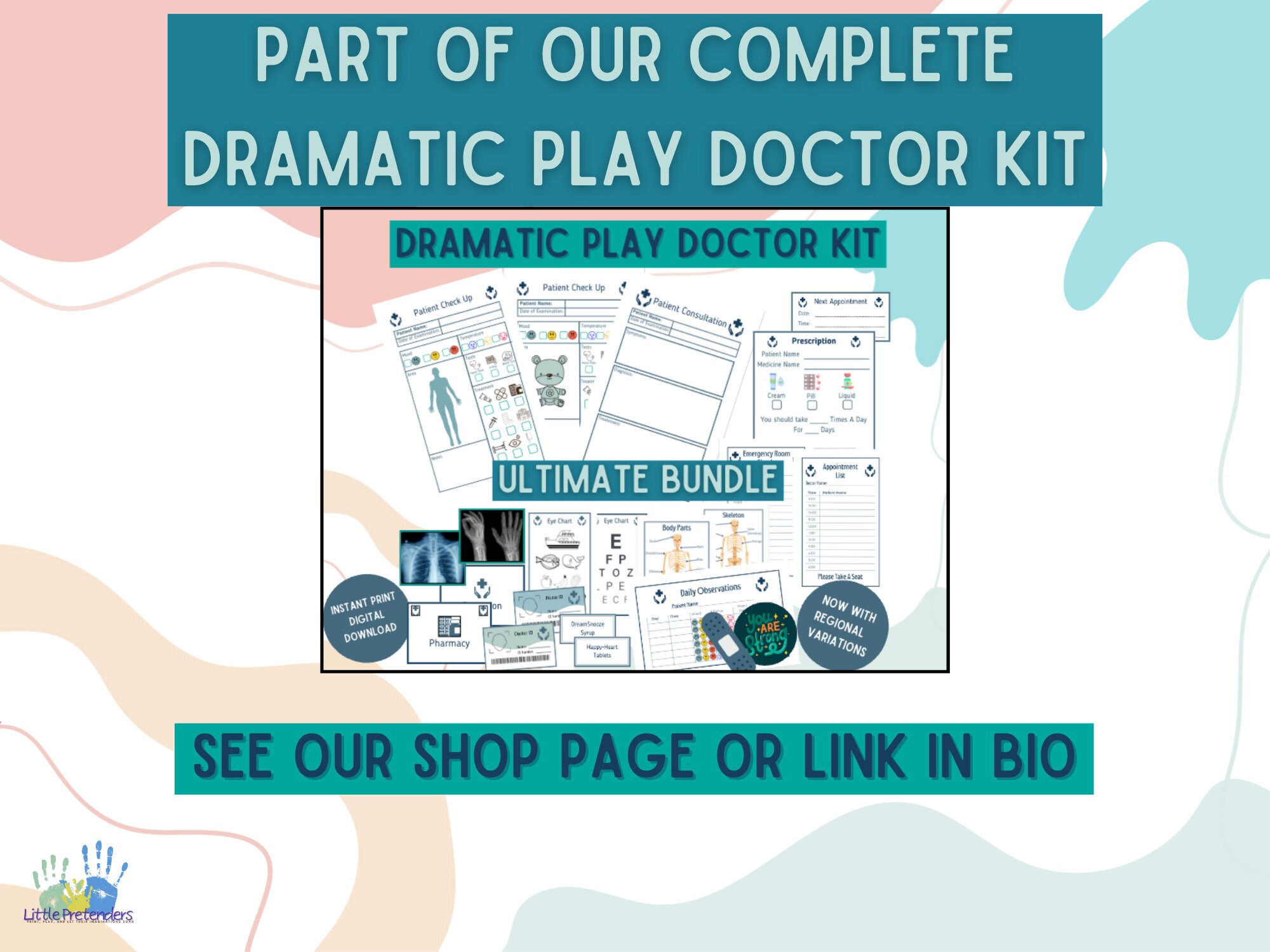 Doctors Consultation Forms for Dramatic Play Role Play Printable Props ...