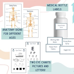 Hospital Dramatic Play Set - Role Play Printable, Kids Pretend Play ...
