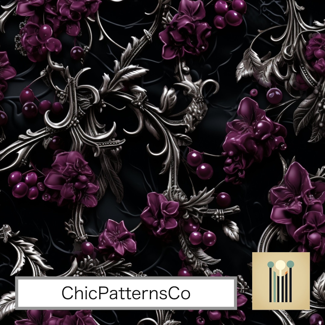 Opulent Thorned Legacy Gothic Vine Pattern 2 - Etsy