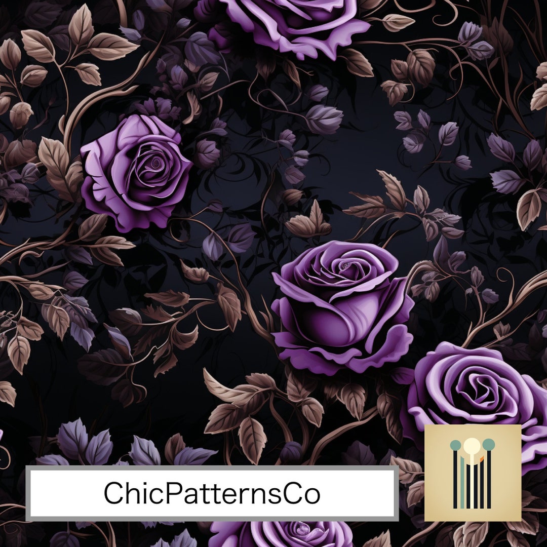 Victorian Elegance Gothic Rose and Thorn Pattern - Etsy