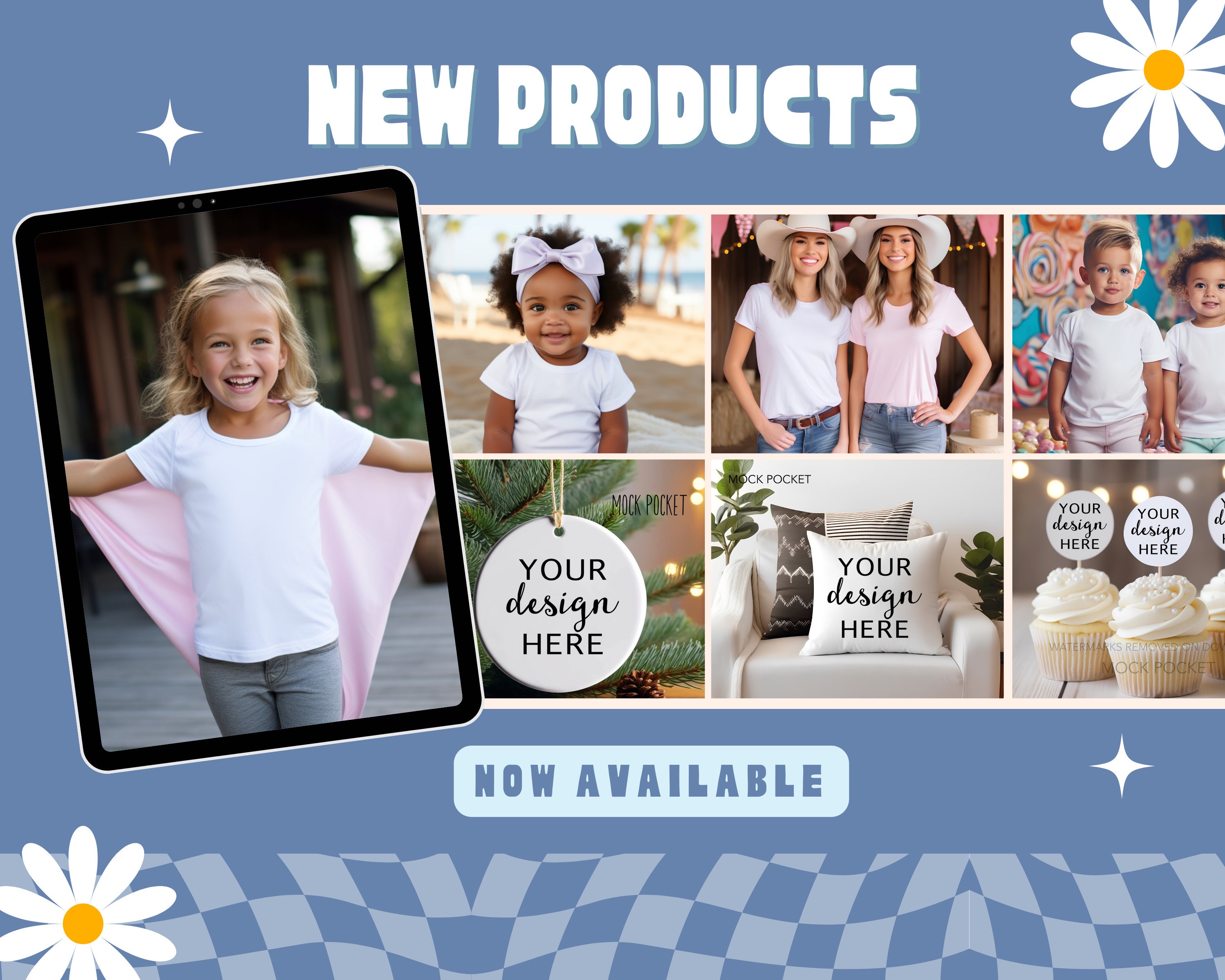 Minimalist White Blank Square Tag Mockup Perfect for - Etsy