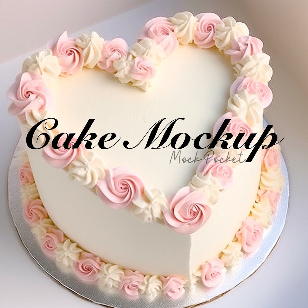Cake Topper Mockup, Lay Flat Cake Mockup, Cake Mockup, Cupcake Mockup ...