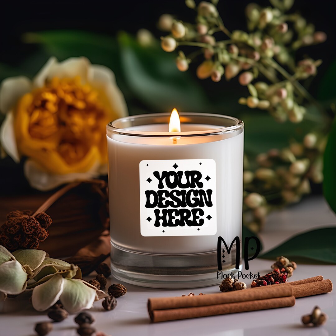 Candle Mockup Bundle, Jar Candle Mockup, Candle Mockup, Candle Label ...
