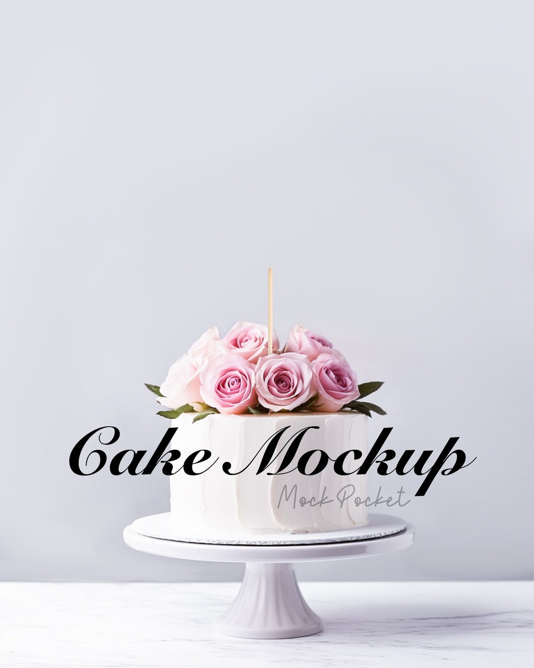 Cake Topper Mockup Cottage Natural Cake Mockup - Etsy