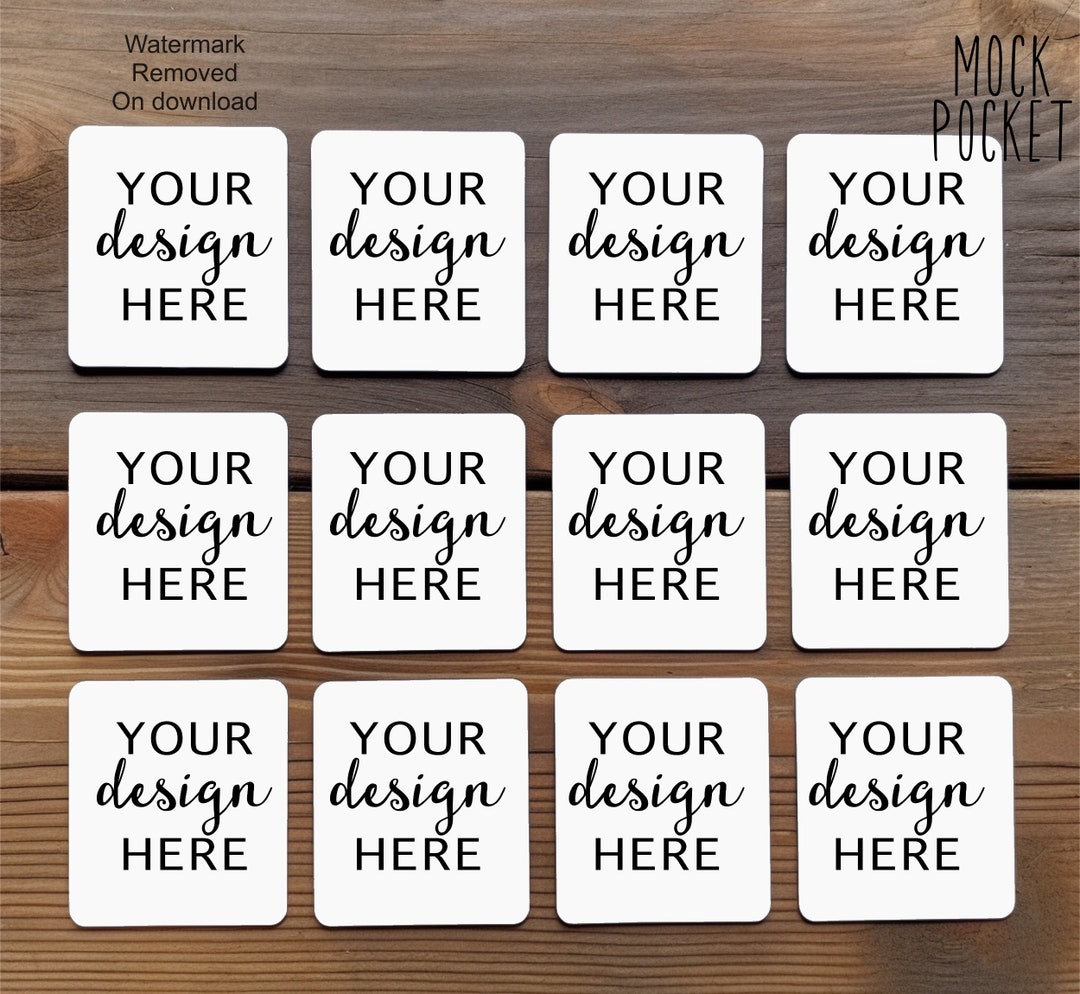Flash Cards Educational Mock UP Resource, Blank White Playing Cards ...