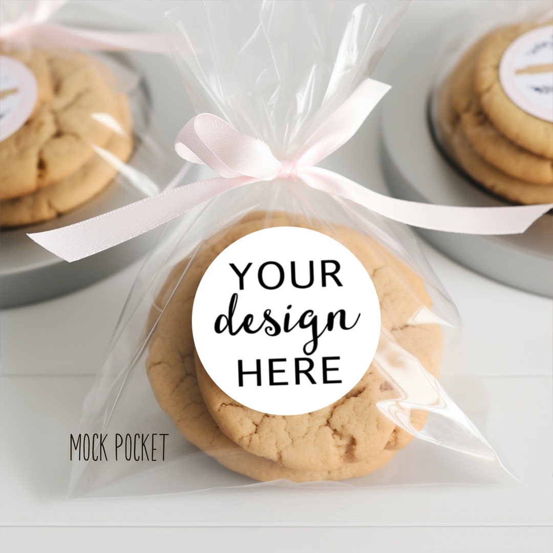 Round Tag Mockup, Sticker Label Mockup, Cookie Mockup, Favor Mockup ...