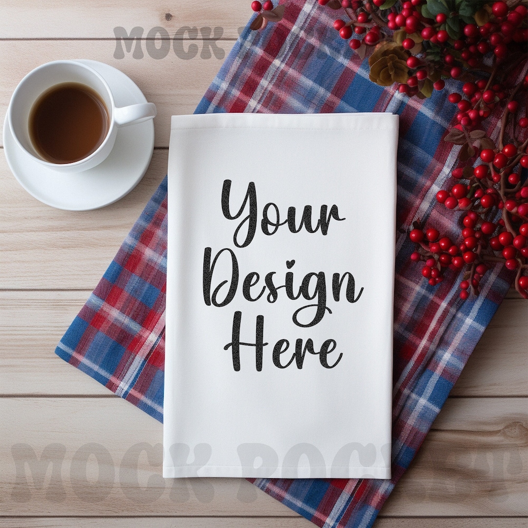 Blank Linen Kitchen Towel Flour Sac Mock Up White Towel - Etsy