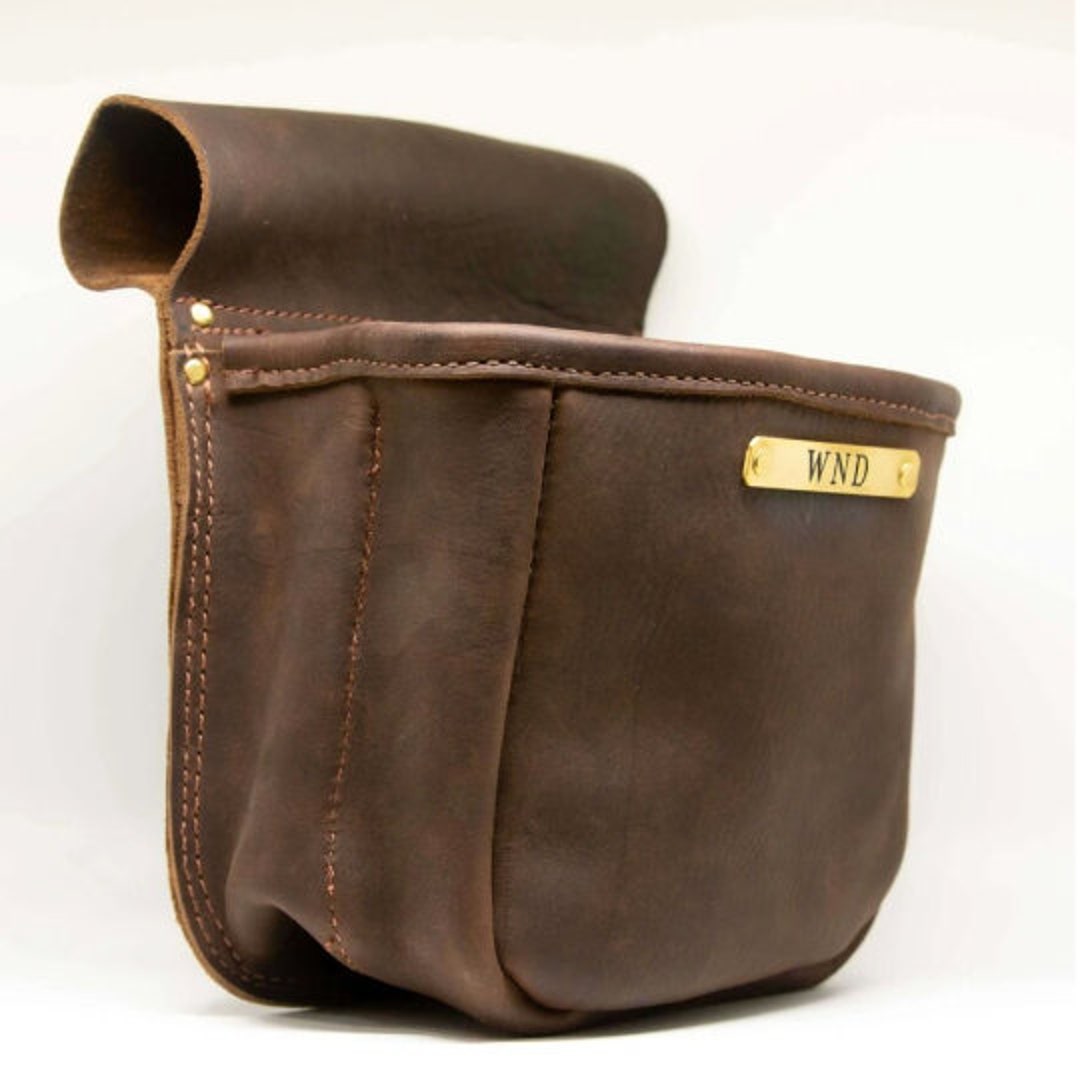 Leather Shell Pouch - Etsy