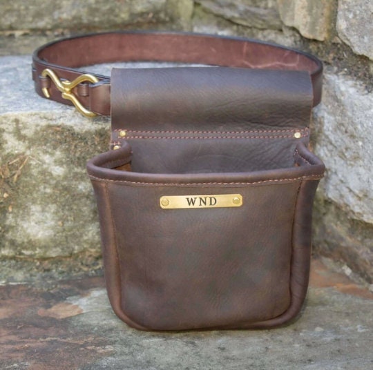 Leather Shell Pouch - Etsy