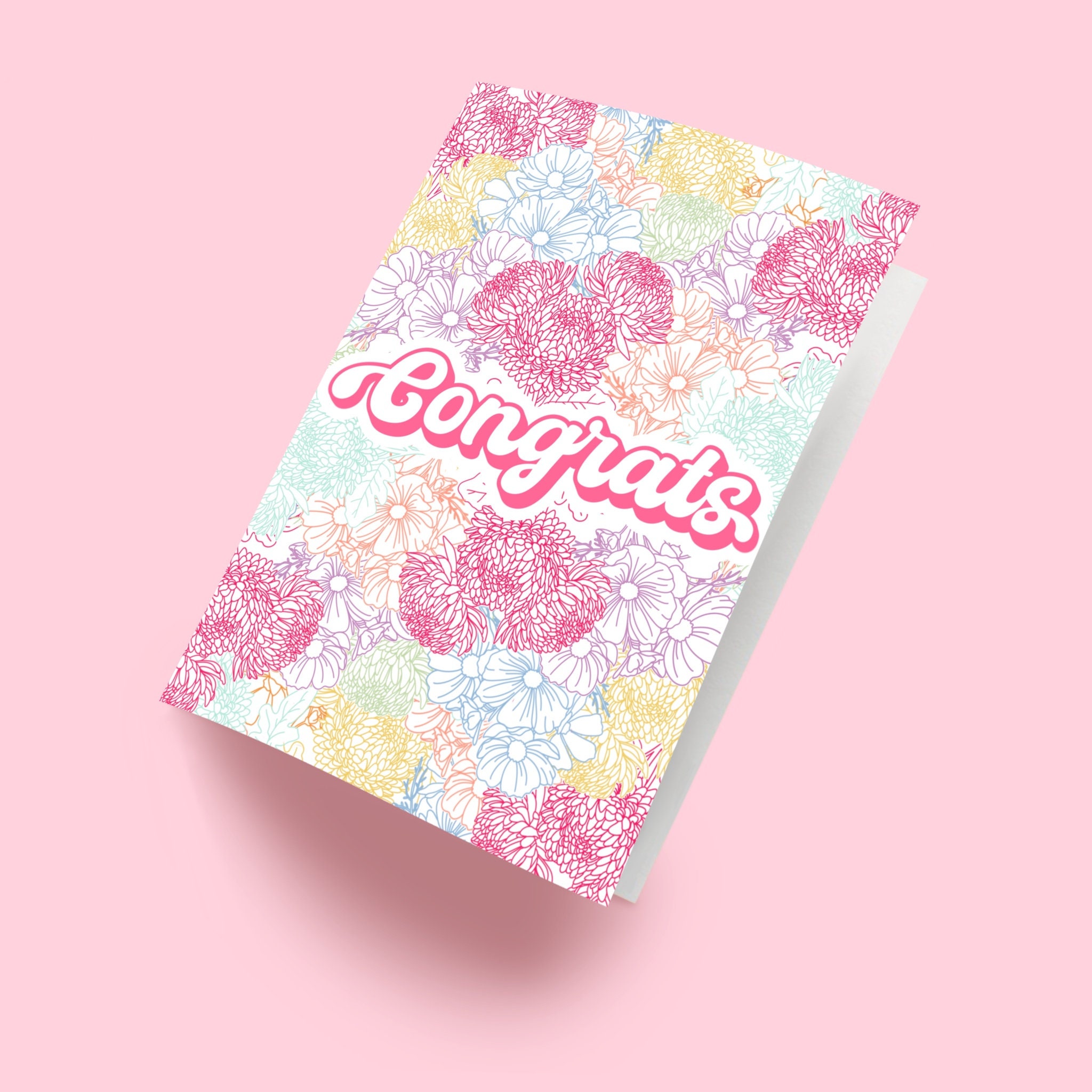 Congrats Instant Printable Card, Congrats, Birthday, Engagement ...