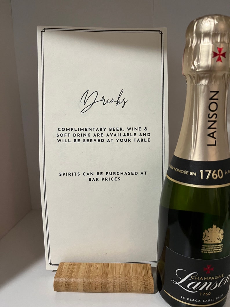 Drinks Menu Customisable Printable - Etsy