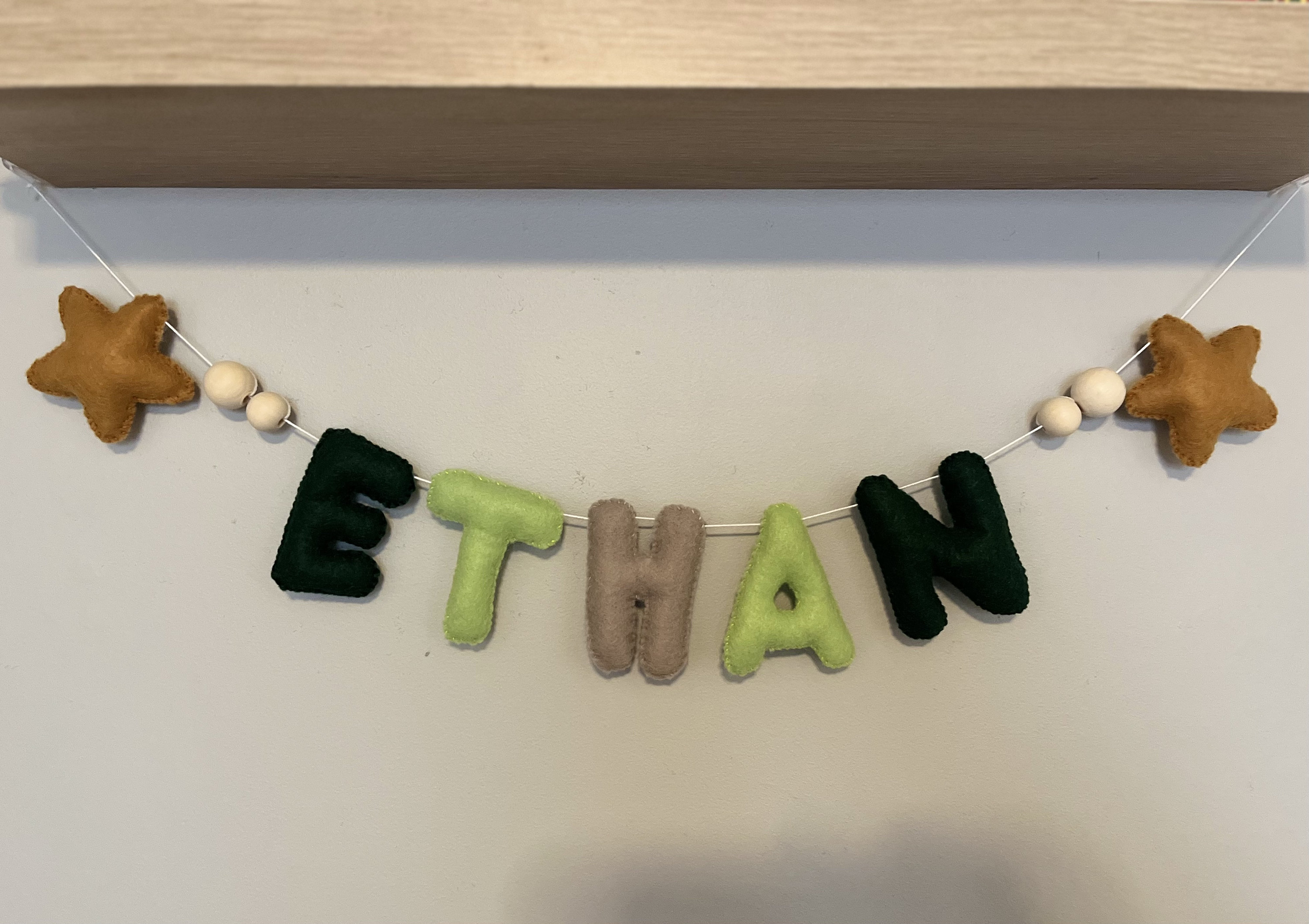 Felt Name Garland Sewing Pattern - Etsy