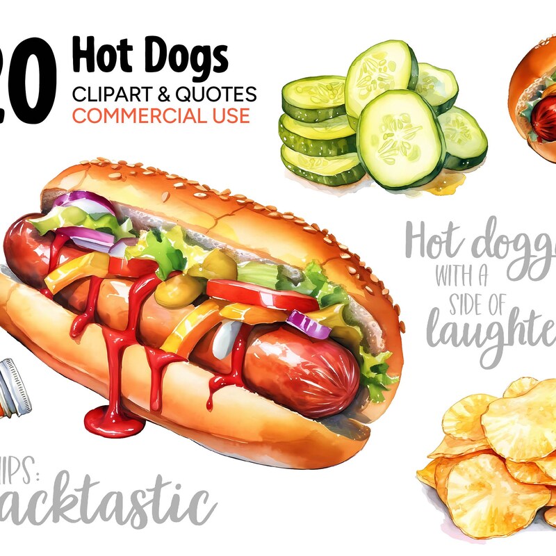 Hot Dog Art - Etsy