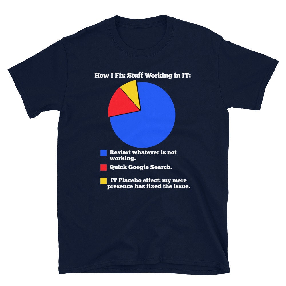 How I Fix Stuff Working in IT, Tech Support Geek Nerd Gift Unisex T ...