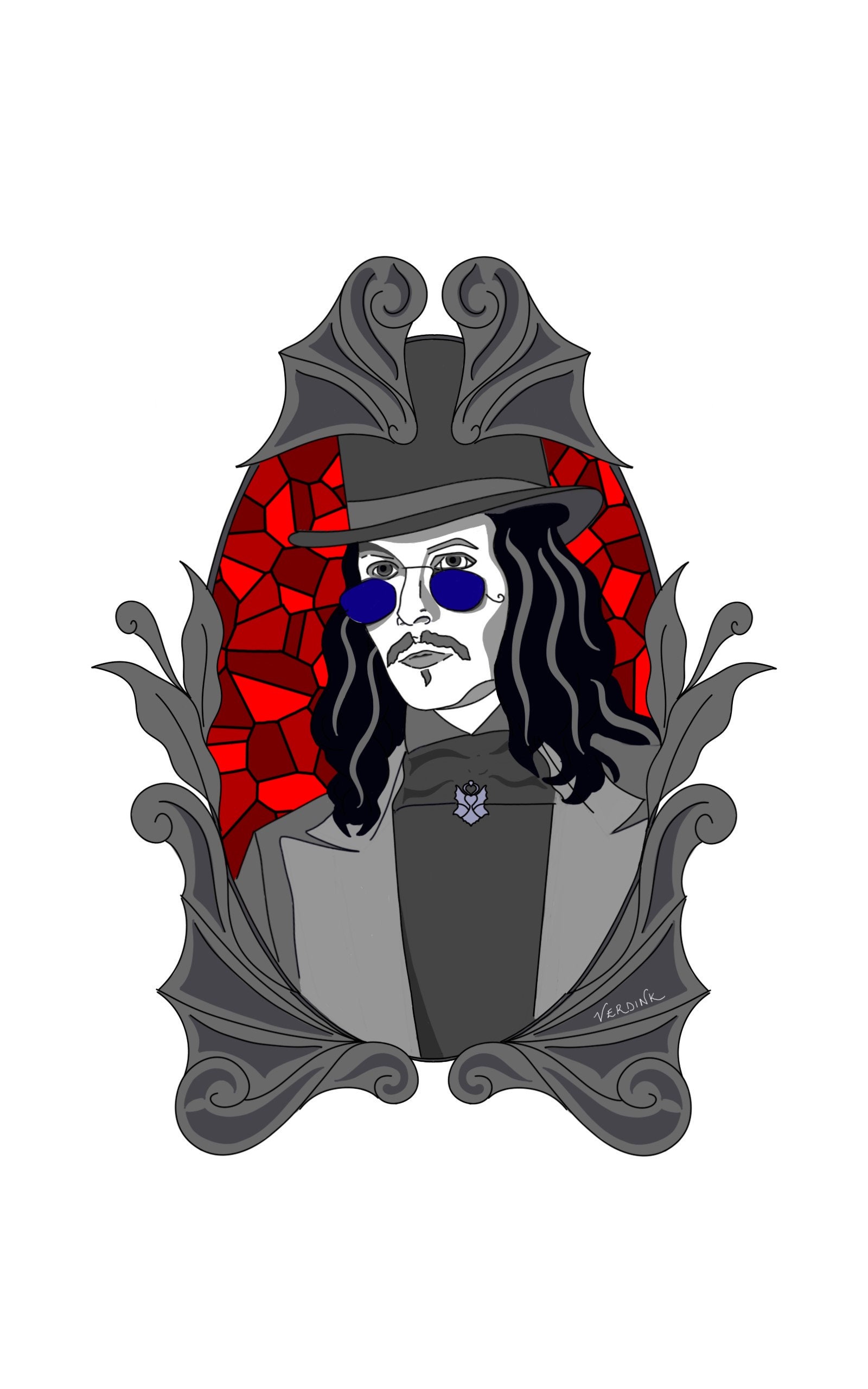 Dracula Vinyl Sticker - Etsy