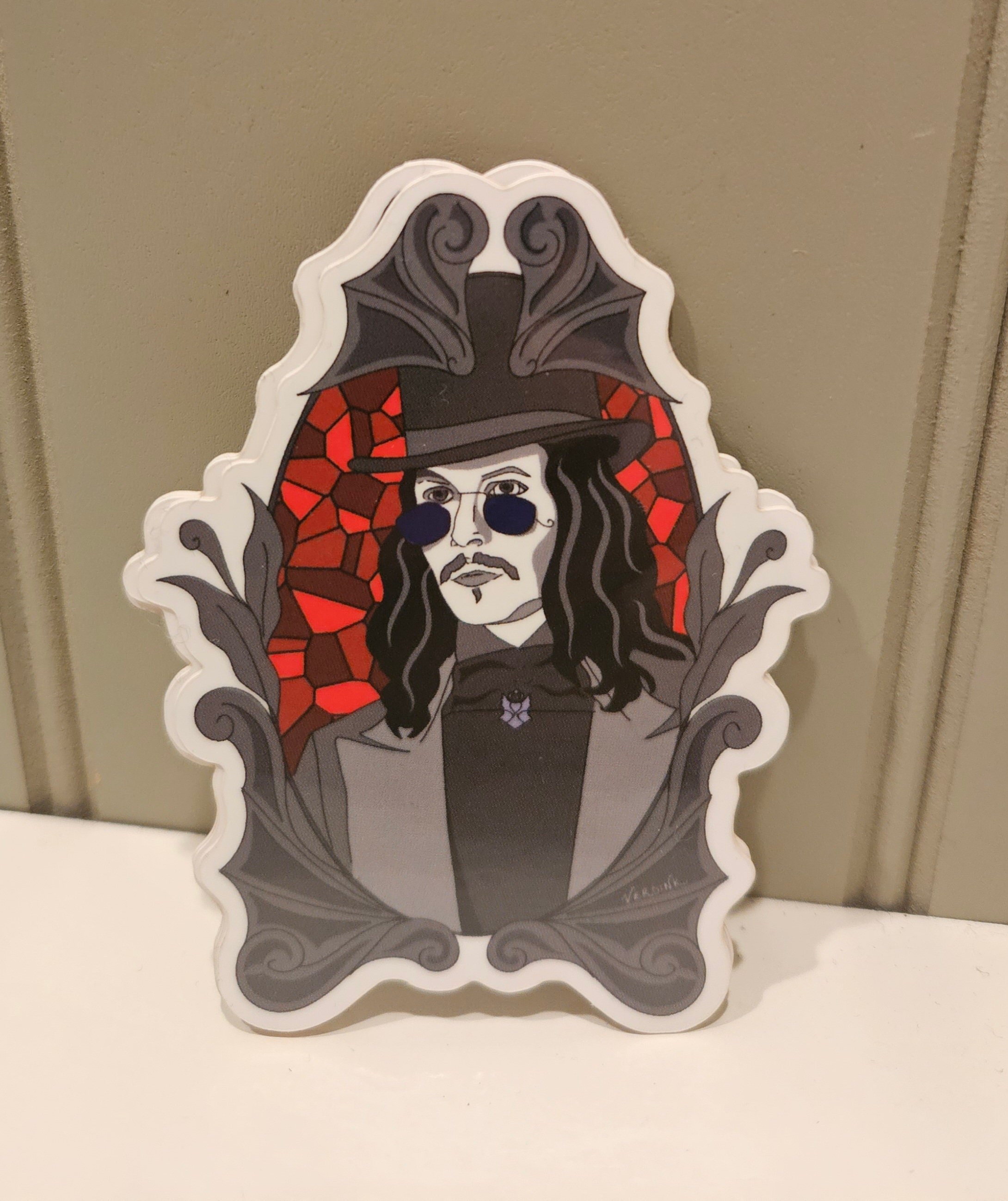 Dracula Vinyl Sticker - Etsy
