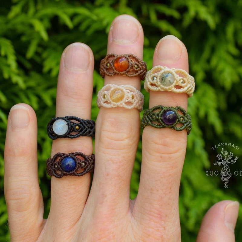 Macrame Ring - Etsy