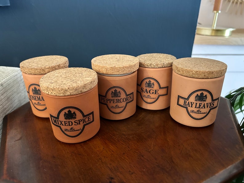 Mr Brannam's Devon Terracotta Spice Pots - Etsy