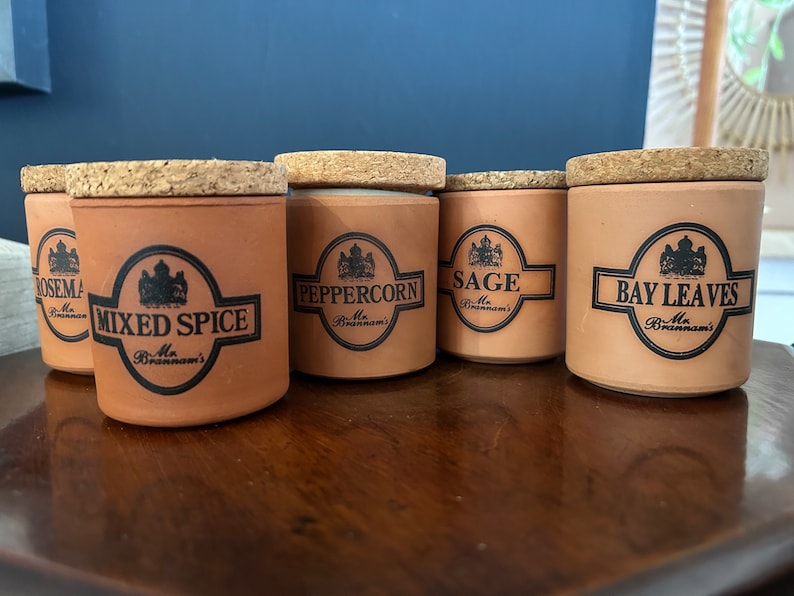 Mr Brannam's Devon Terracotta Spice Pots - Etsy