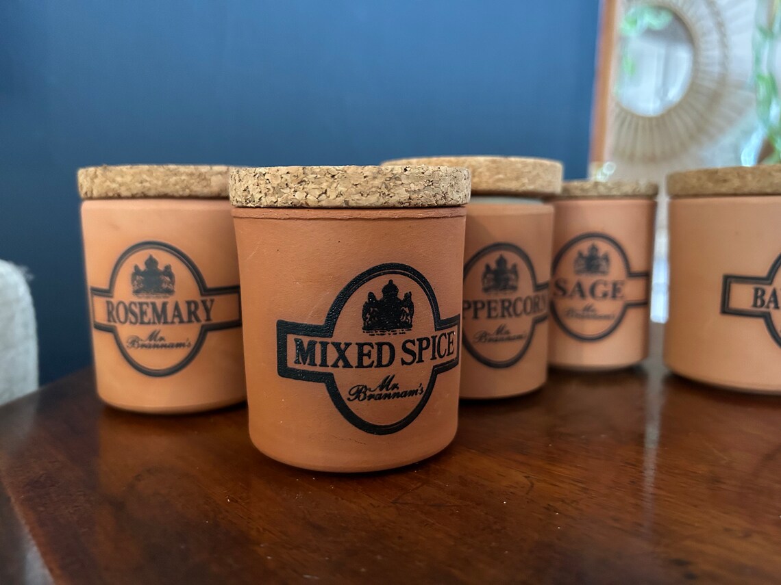 Mr Brannam's Devon Terracotta Spice Pots - Etsy
