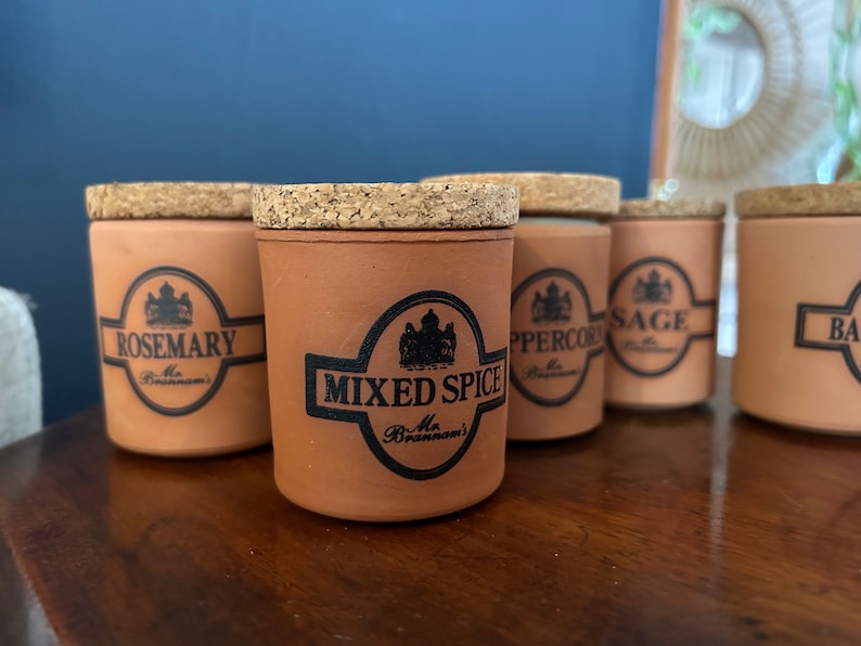Mr Brannam's Devon Terracotta Spice Pots - Etsy