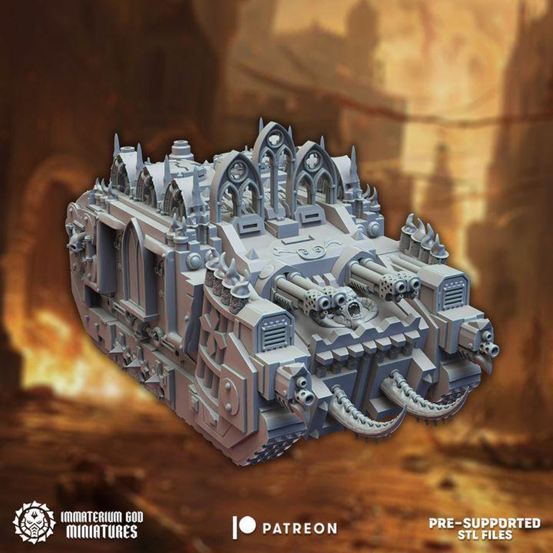 3d Printed Infernal Transport/tank Great Proxy for Your Wargaming Needs ...