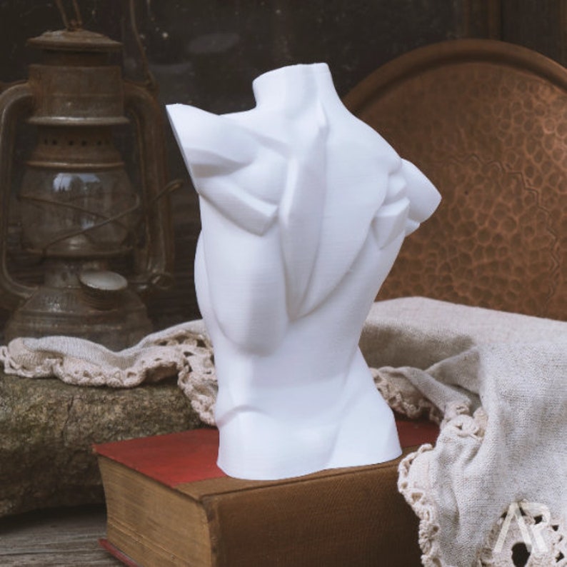 8'' BESTSELLER 3D Printed Torso Sculpture, Anatomy Human Form, Male ...