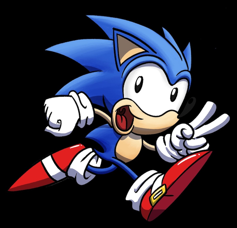 STICKER: Sonic the Hedgehog - Etsy