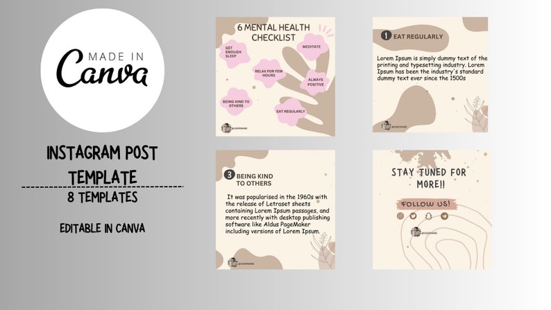 INSTAGRAM POST TEMPLATE - Etsy