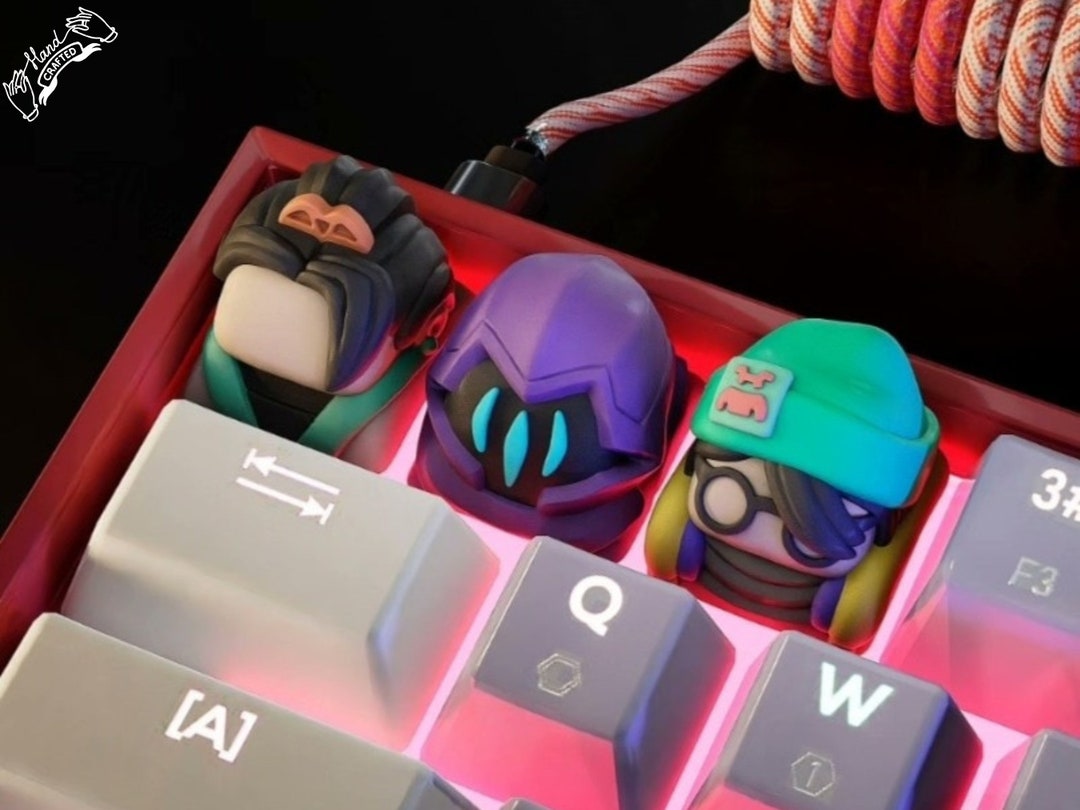 Valorant Keycaps - Gaming Keycaps, Artisan Keycap, Cute Keycaps, Anime ...