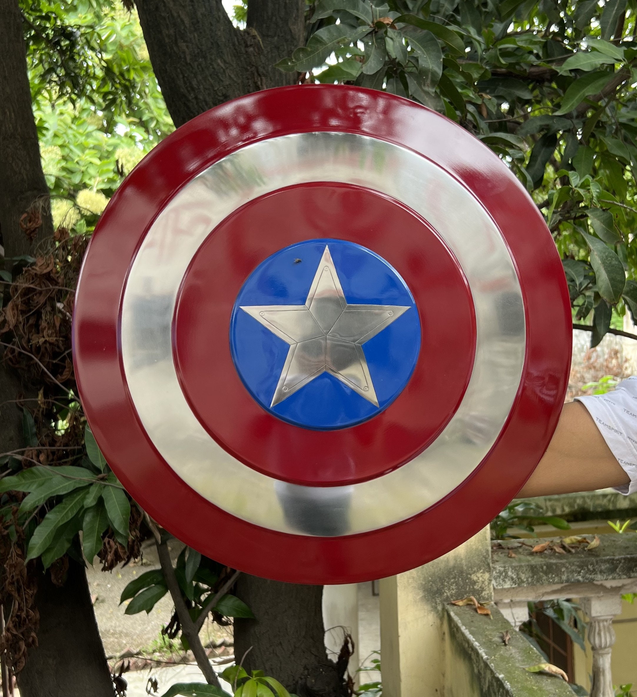 Personalized Captain America Shield: Battle Damaged Cosplay Replica - Etsy