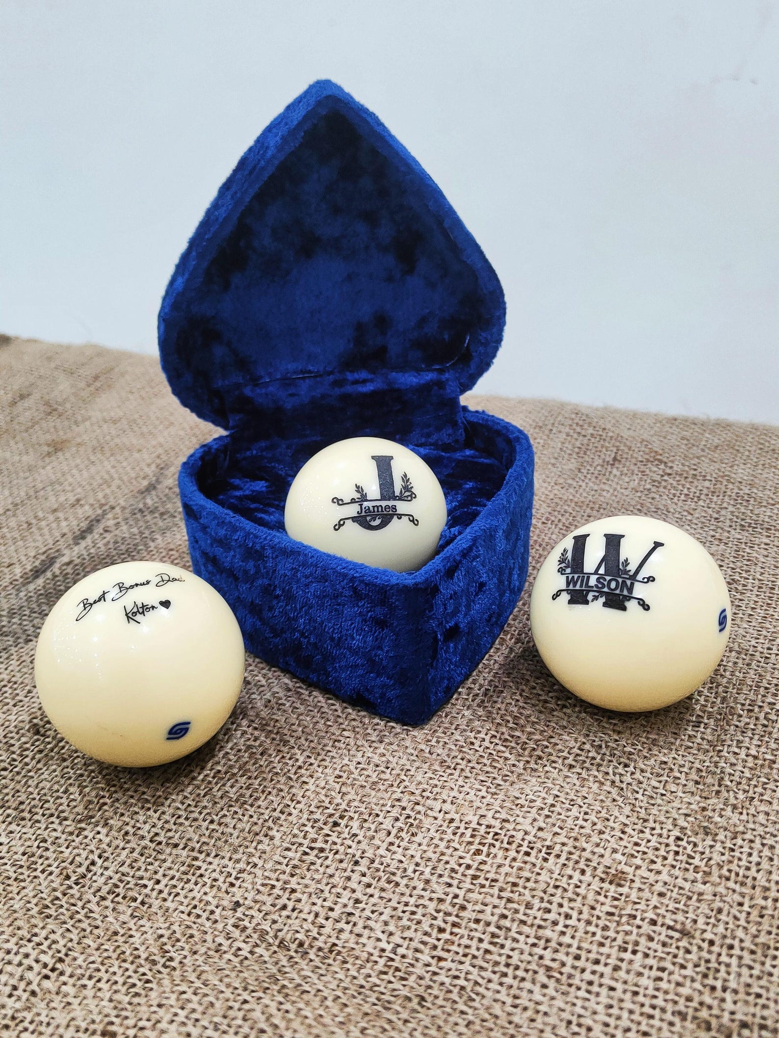 Personalized Engraved Cue Ball | Custom Billiards Ball Gift for Dad ...