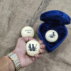 Personalized Engraved Cue Ball | Custom Billiards Ball Gift for Dad ...