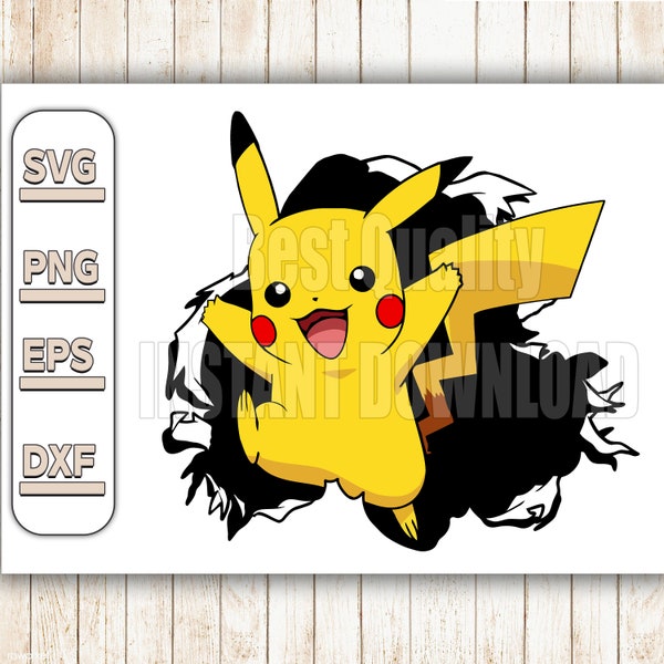 Pikachu Svg Layered - Etsy